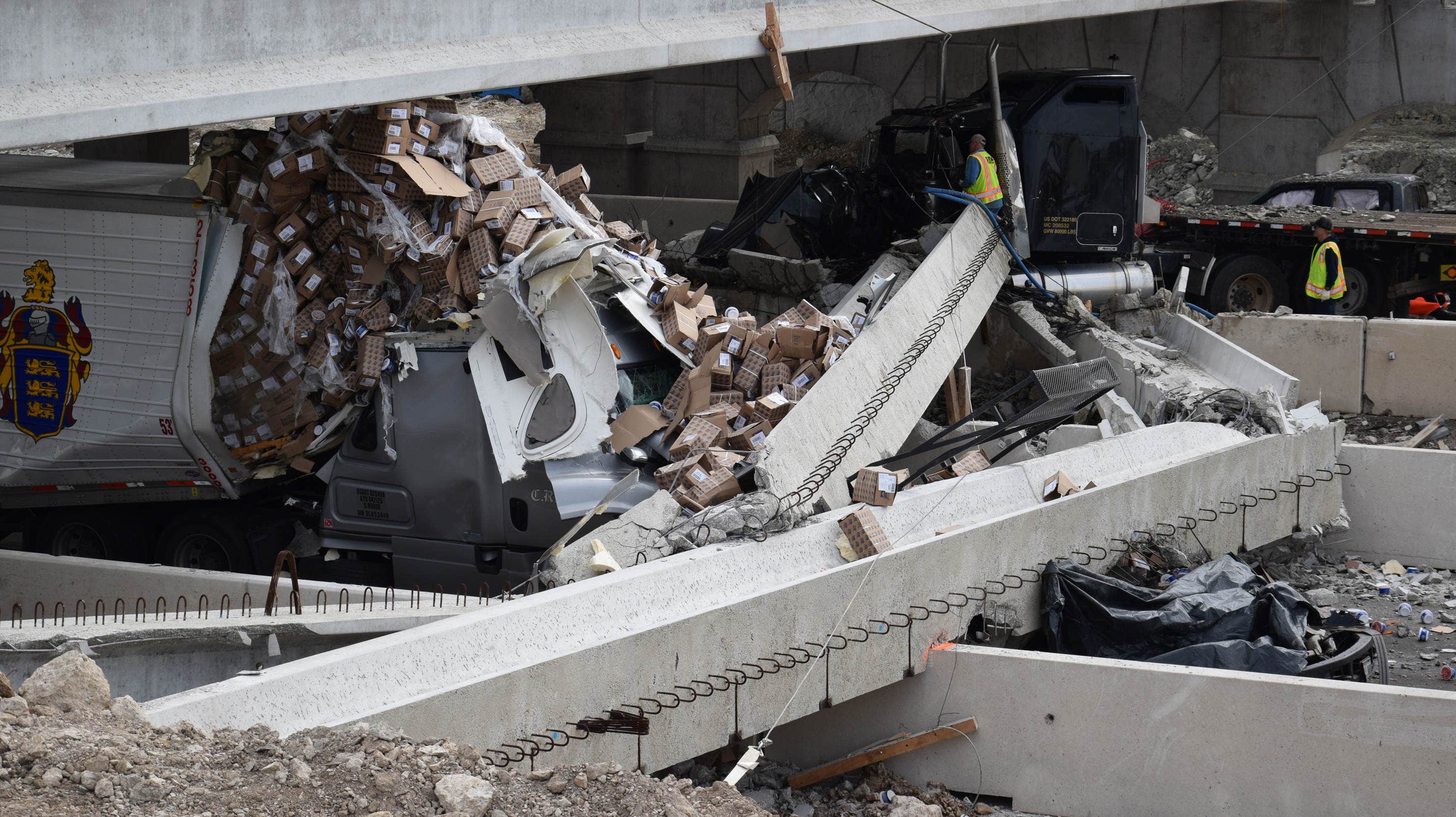 1 dead after tractor-trailer crashed into unfinished Texas bridge | Fox ...