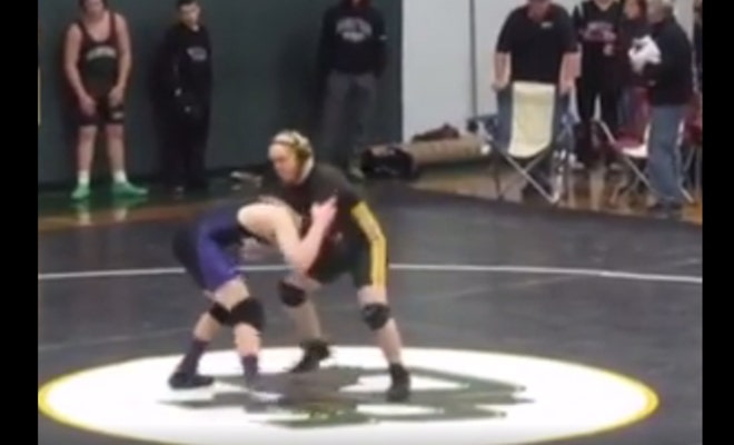 Undefeated wrestler delivers dream win for opponent with Down Syndrome ...