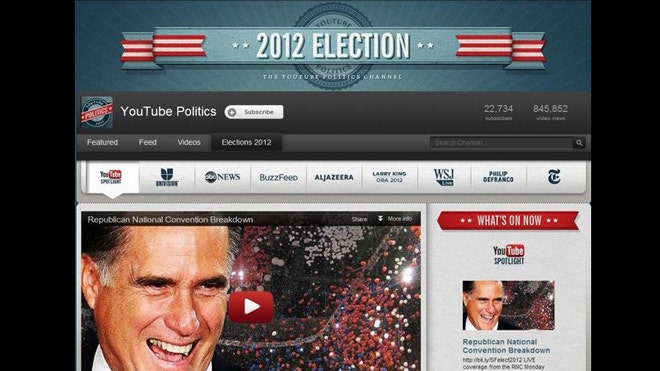 YouTube launches 2012 elections hub | Fox News