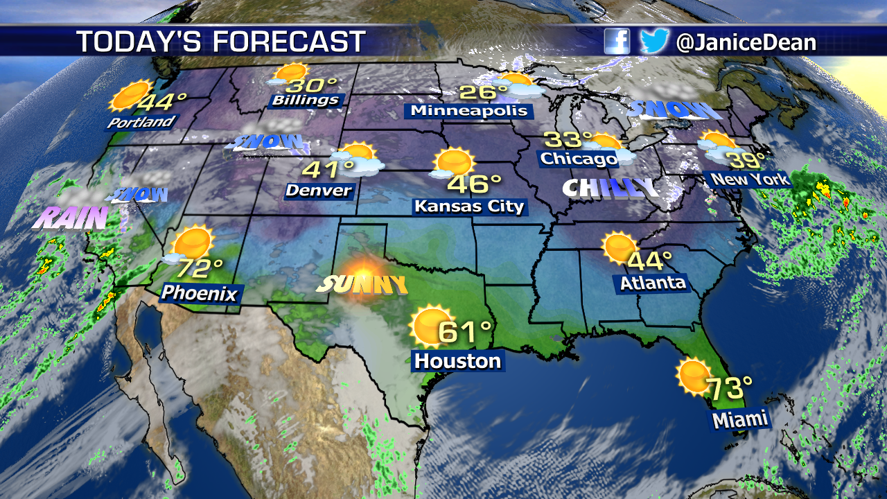 Below average temperatures blanket US; storm brings more rain to West ...