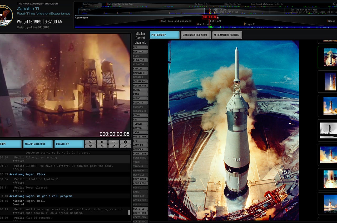 Apollo 11: New website replays first Moon landing mission in real time ...