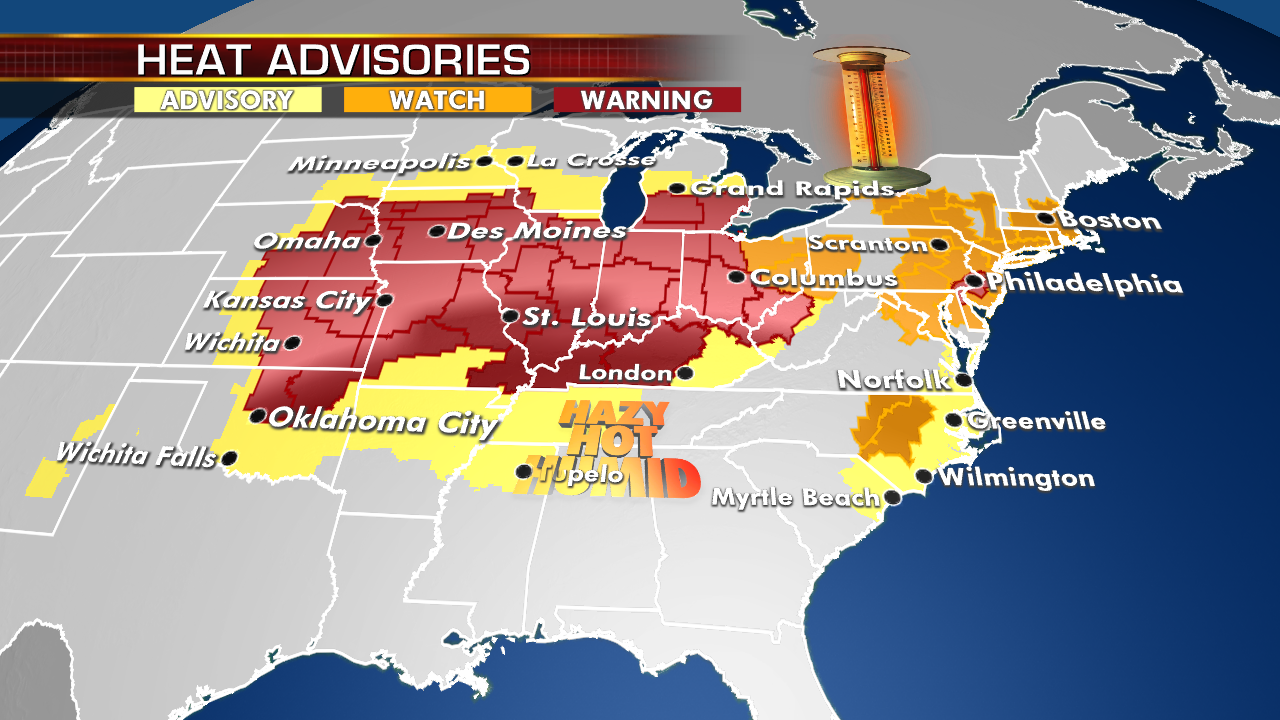 Excessive heat spreads from Plains to East Coast | Fox News