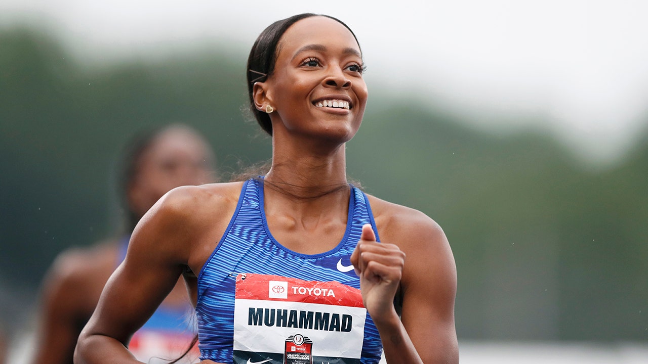 Muhammad breaks world record in 400 hurdles at nationals | Fox News