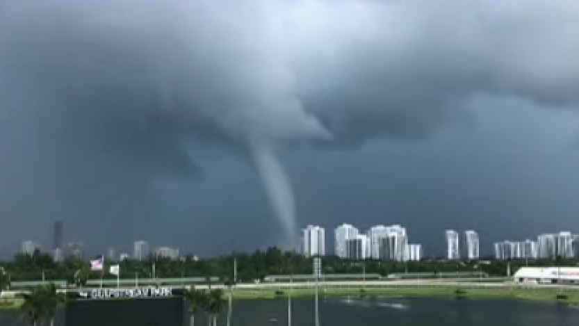 Waterspout slides up South Florida beach: See the video | Fox News