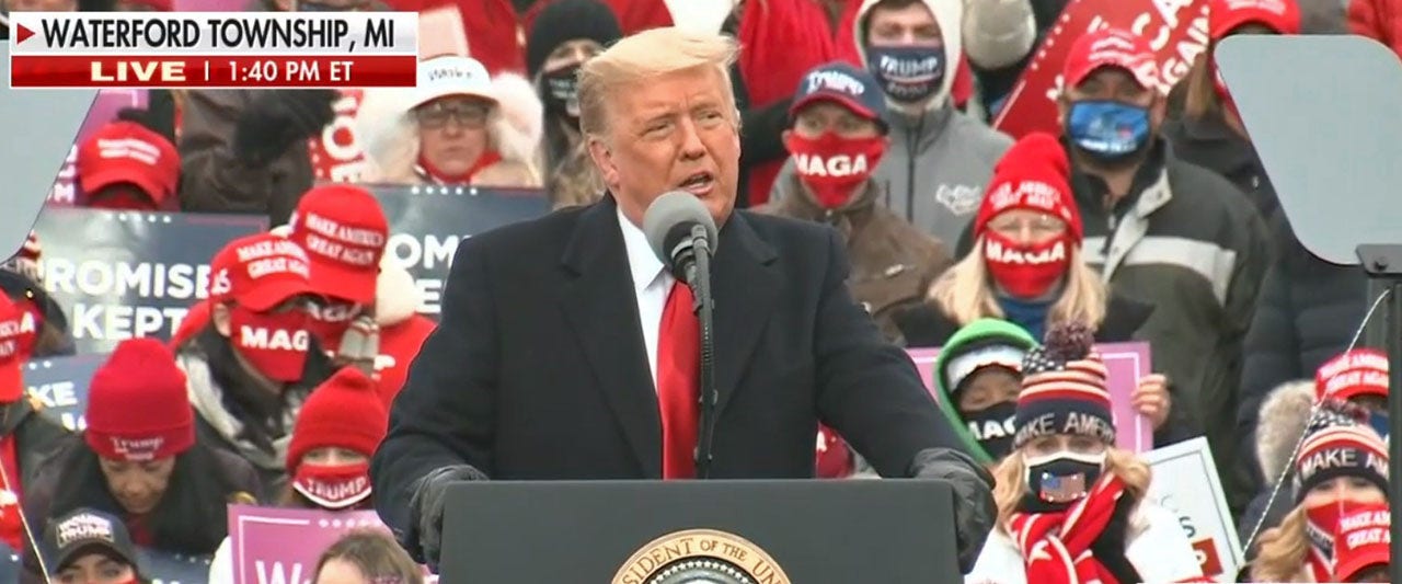 Trump vows ‘comeback’ in campaign’s closing message, claims Biden will ...