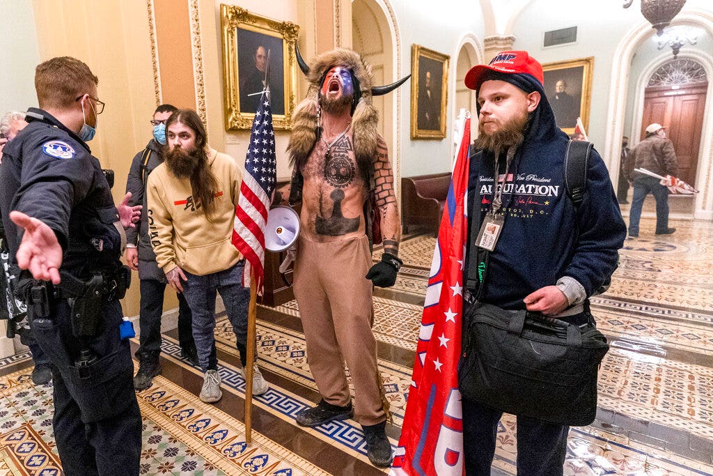 Shirtless man in horned helmet at Capitol protest identified | Fox News