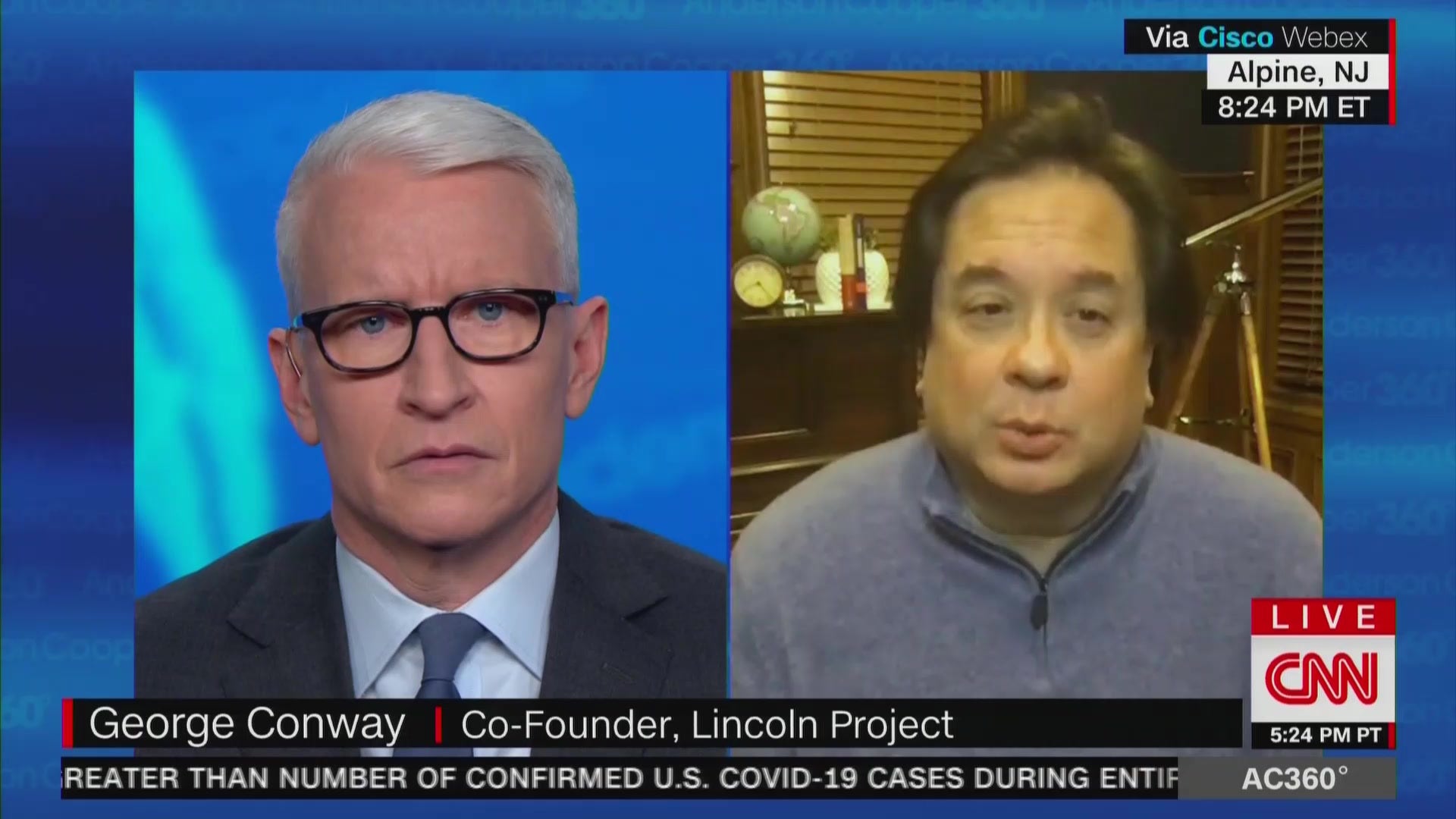 Cnns Anderson Cooper Avoids John Weaver During Interview With Lincoln