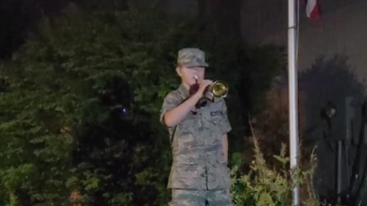 Nevada boy, 14, plays Taps with US flag at half-staff to honor fallen ...