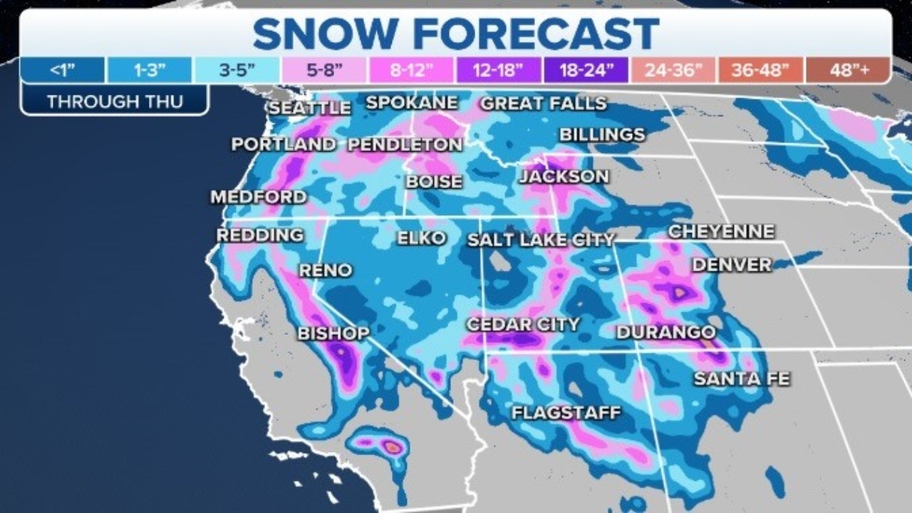 Snowy weather forecast for Upper Midwest, Great Lakes | Fox News