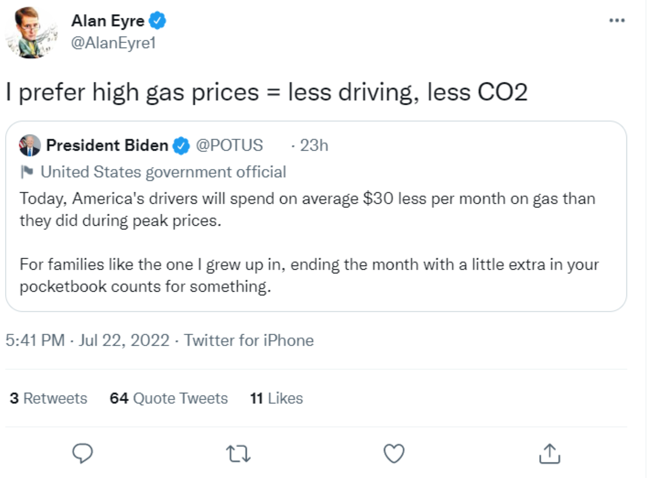 State Department 'bureaucrat': 'I prefer high gas prices' because of ...