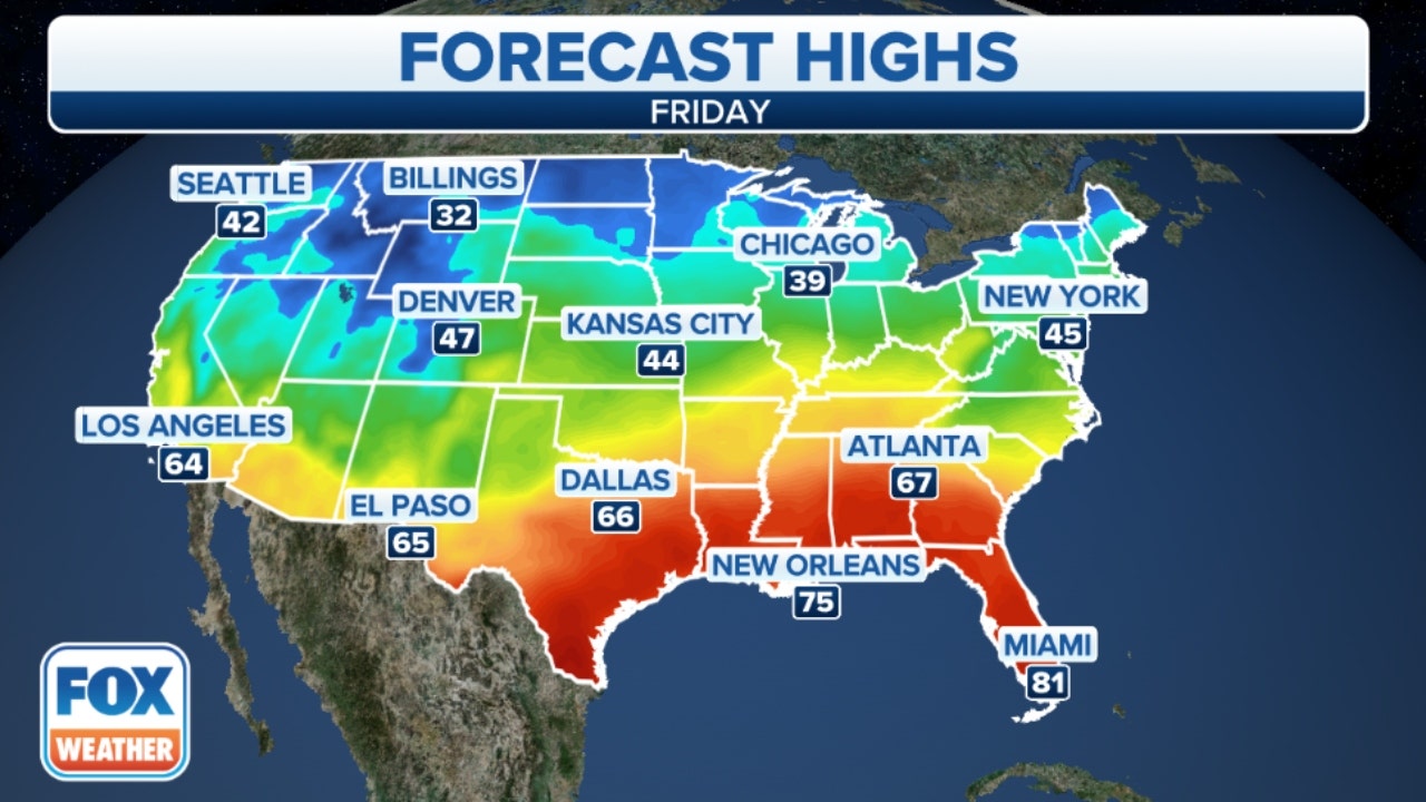 Winter Weather To Impact Much Of Us Snow Expected In Multiple States