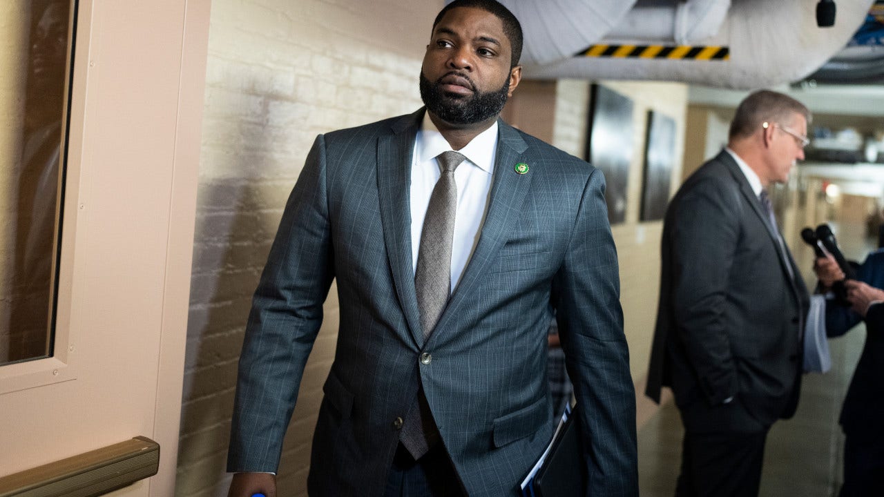 Byron Donalds is asked about George Santos, points out Democratic ...