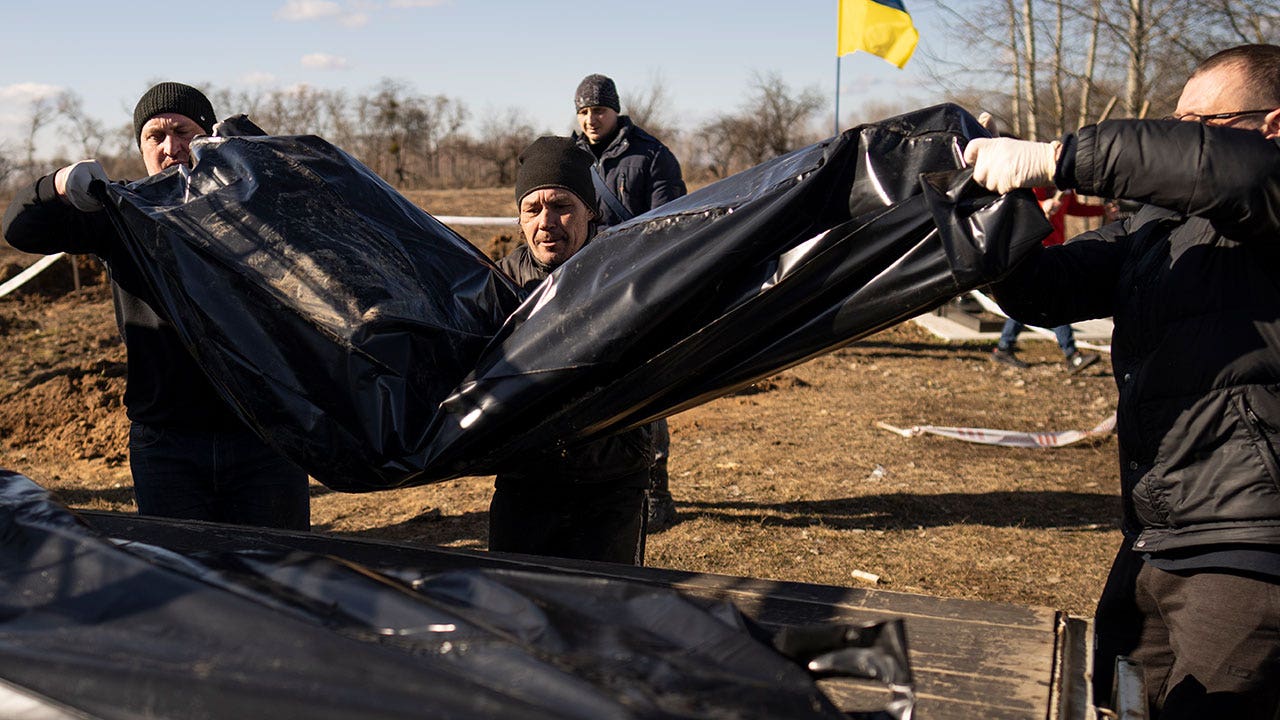 Bodies exhumed from makeshift graves in Ukrainian towns once occupied ...