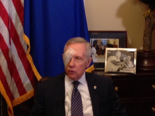 Senator Reid Returns To Capitol | News
