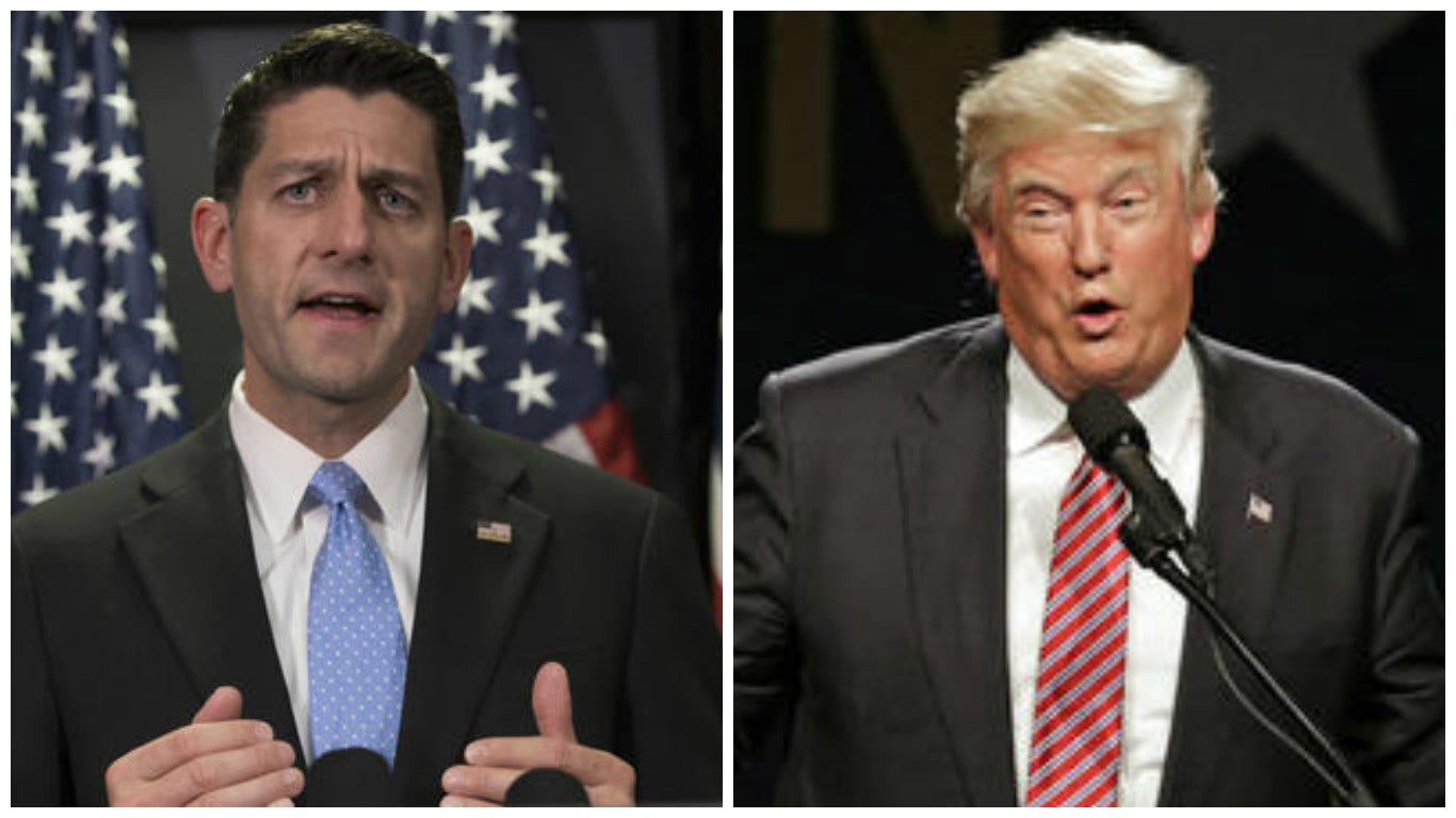 Ryan Still On Board Despite GOP Backlash of Trump | News